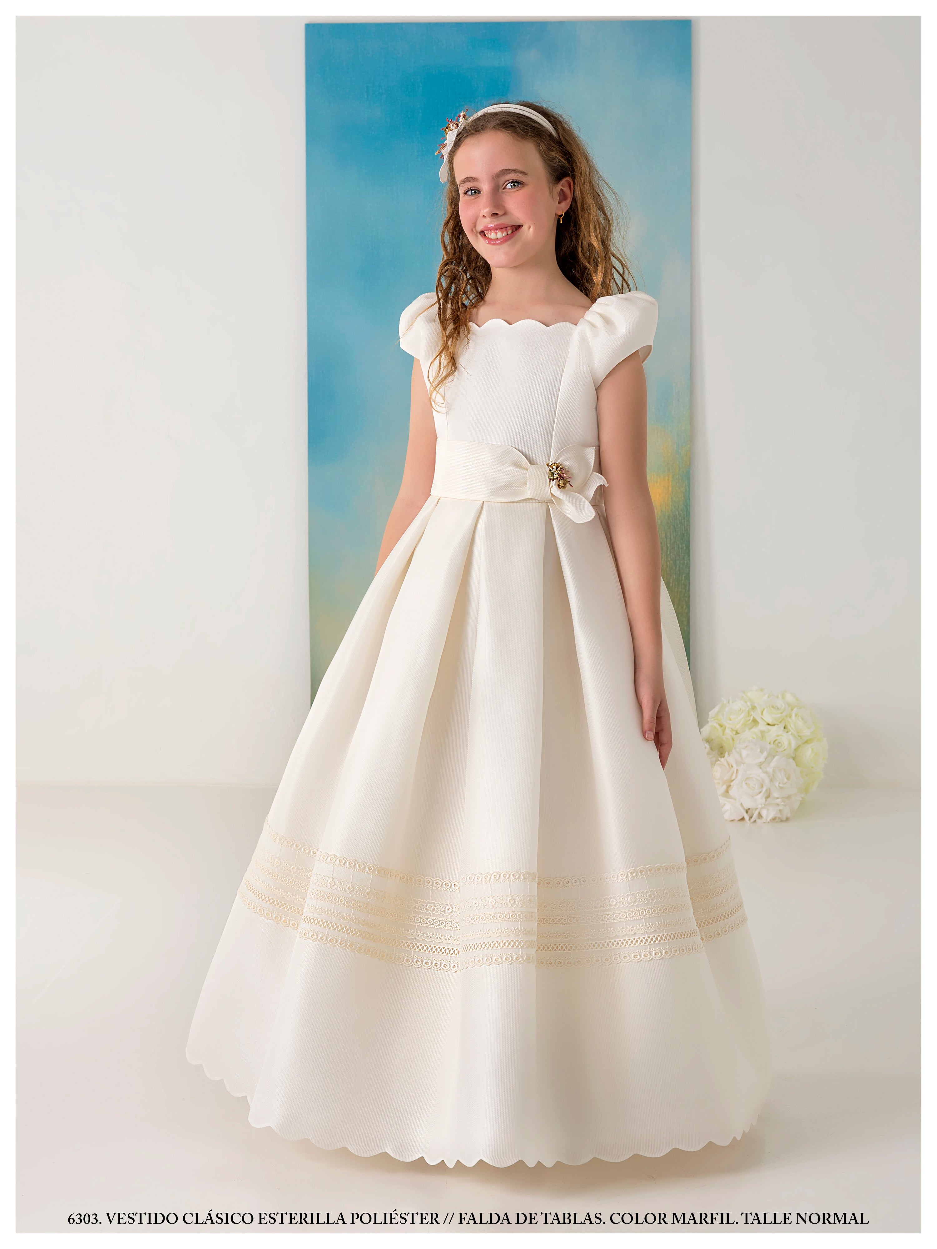 First Communion Dress Model: 6303
